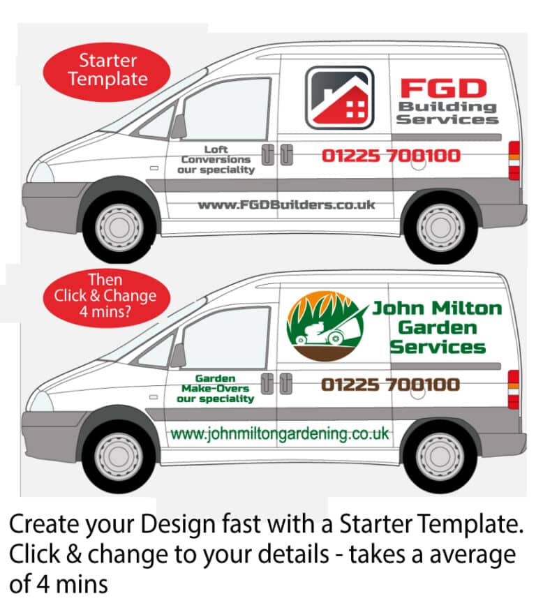 Graphics for VW Caddy > The SignBuilder