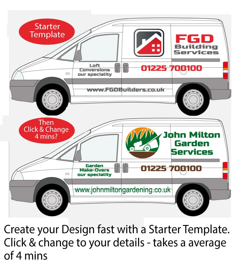 Graphics for Ford Transit 2014+ > The SignBuilder
