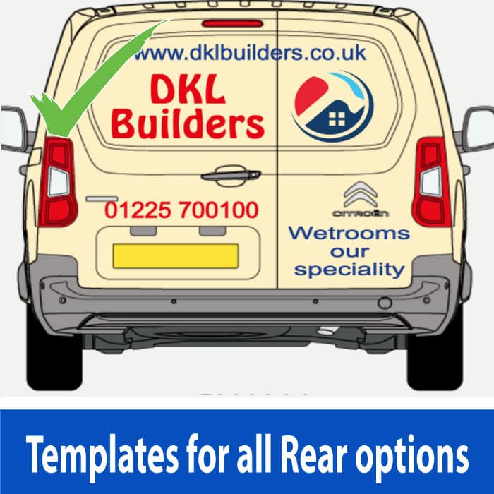 Graphics for Vauxhall Combo > The SignBuilder