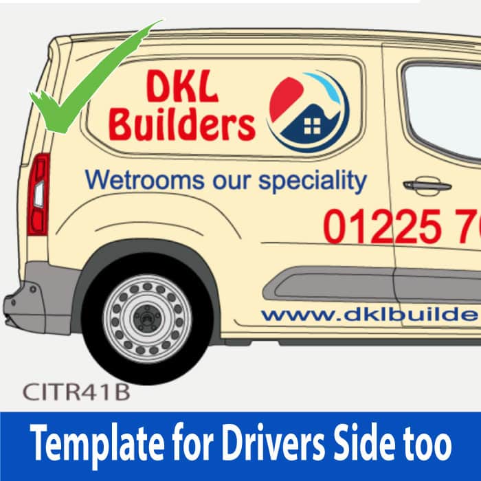 Graphics for Vauxhall Combo > The SignBuilder