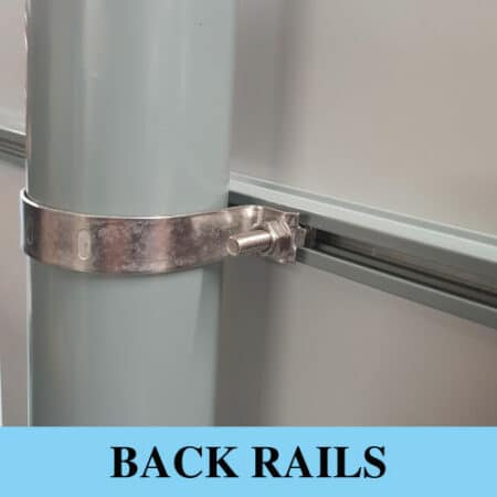 Pair of Back Rails for Aluminium Faced Signs