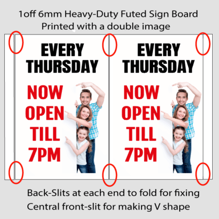 Wall V-Signs (2 way view ) > The SignBuilder