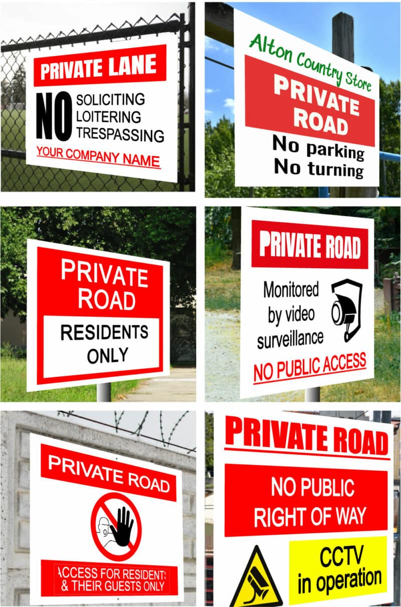 Quick Private Drive & Road Signs