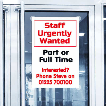 Quick Recruiting Signs Site Boards & Banners