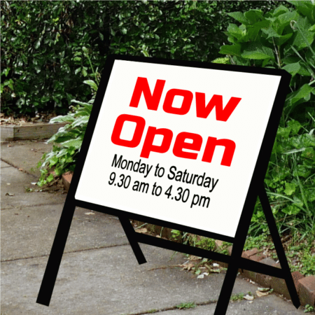 Mobile Stanchion Signs