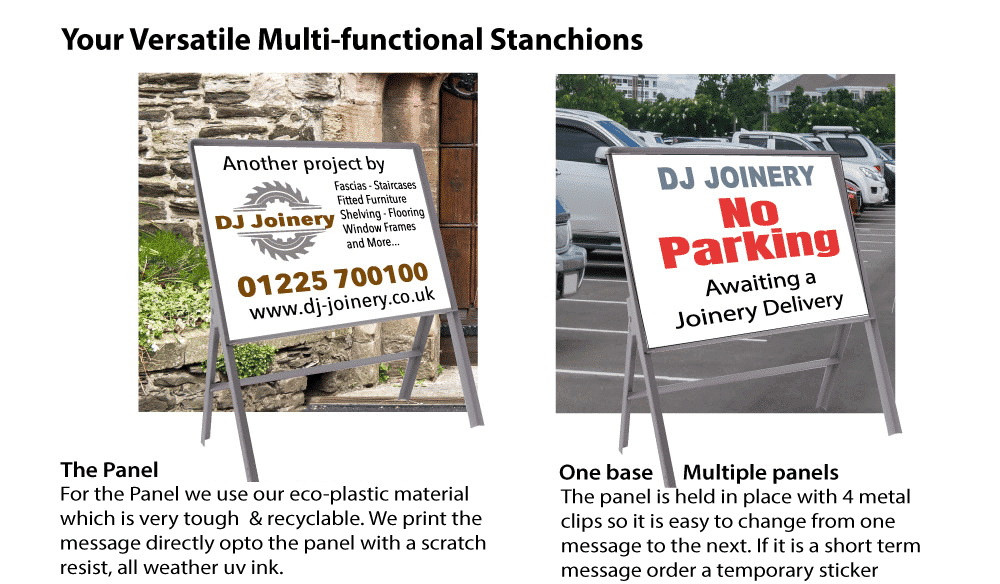 Stanchion Signs for Parking... > The SignBuilder