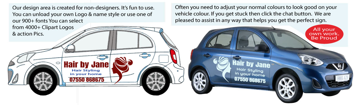 Audi A4 Graphics. > The SignBuilder