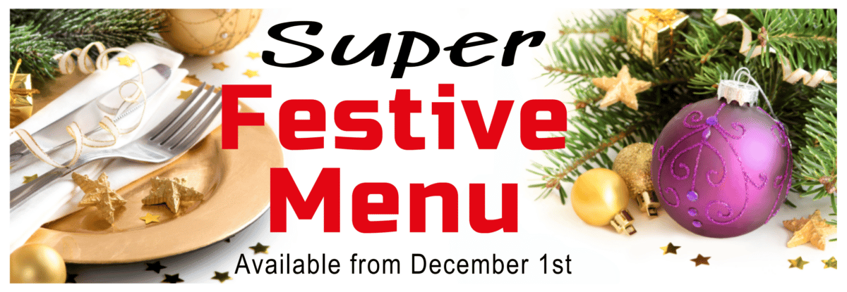 Christmas Menu Banner CM1 - 4 message options > The SignBuilder