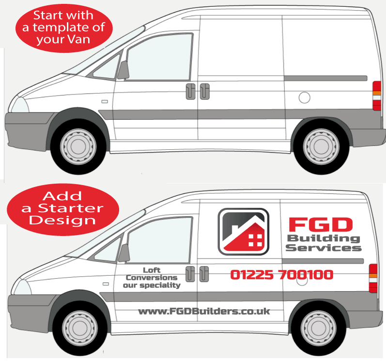 Graphics for LDV V80 SWB > The SignBuilder