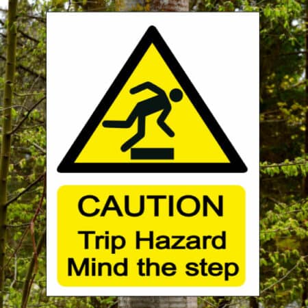 Quick Walking Hazard Signs