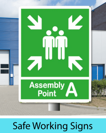 Safe Working Signs - Metal Faced