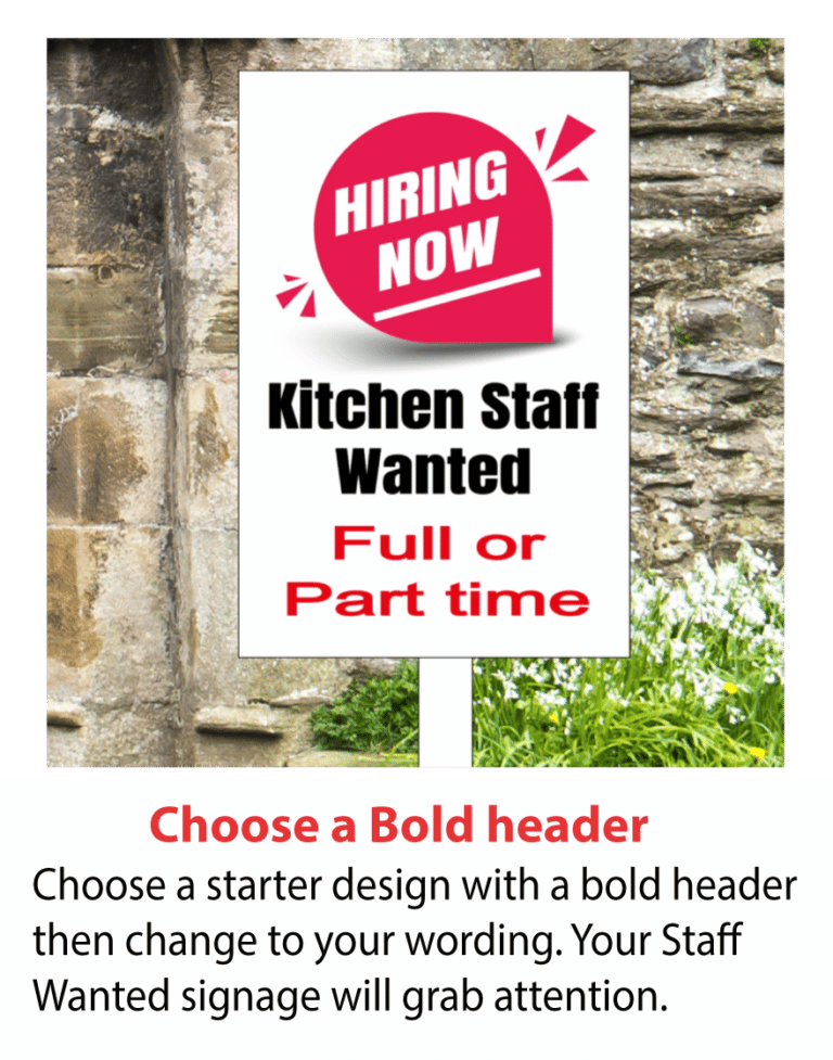 Recruitment Signage > The SignBuilder