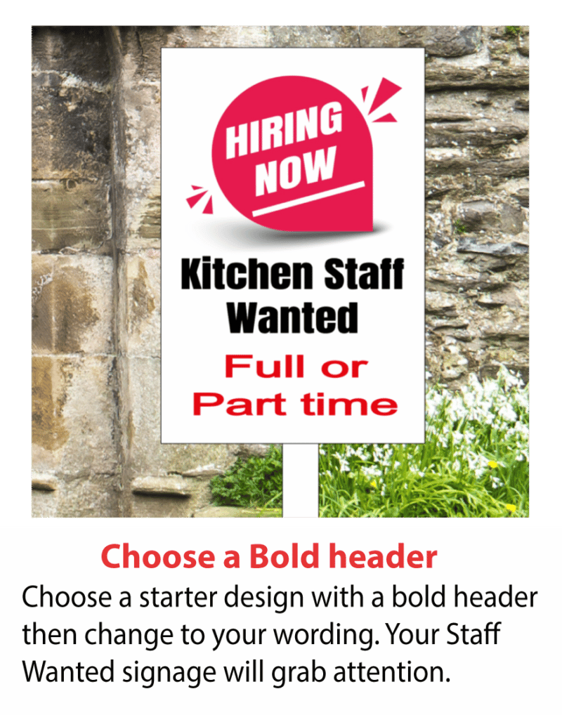 Recruitment Signage > The SignBuilder