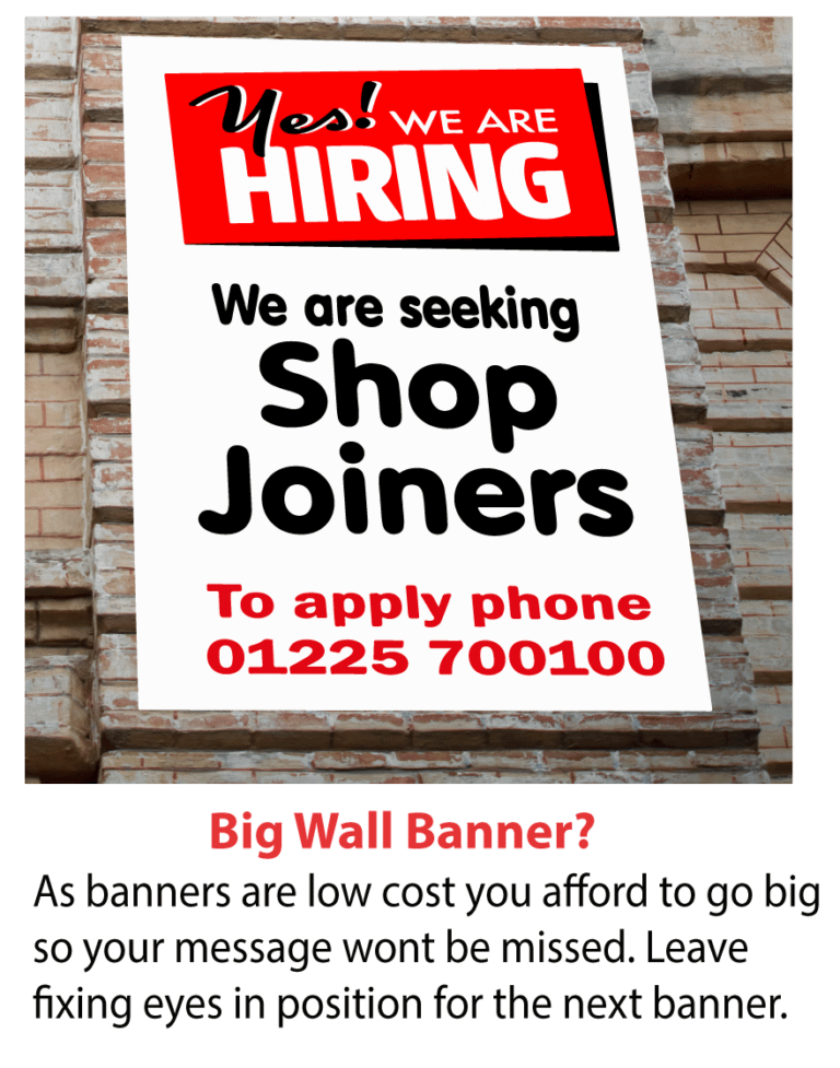 Recruitment Signage > The SignBuilder