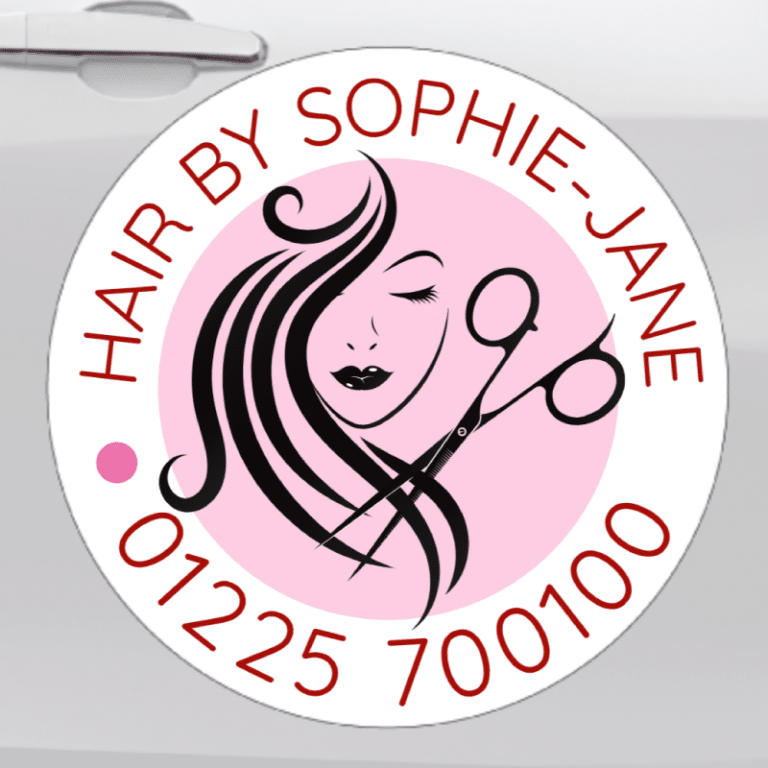 Circular Magnetic Signs for Business Advertising