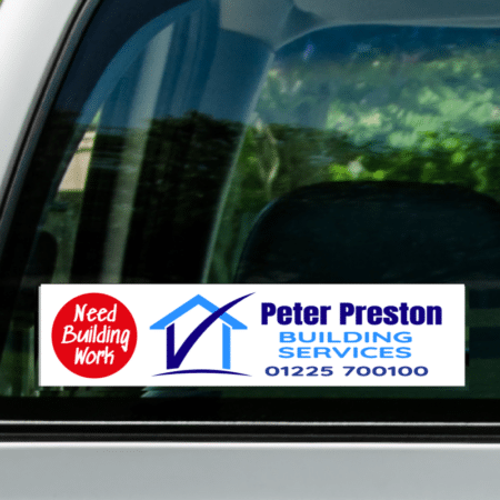 Back Window Stickers - Packs of 20