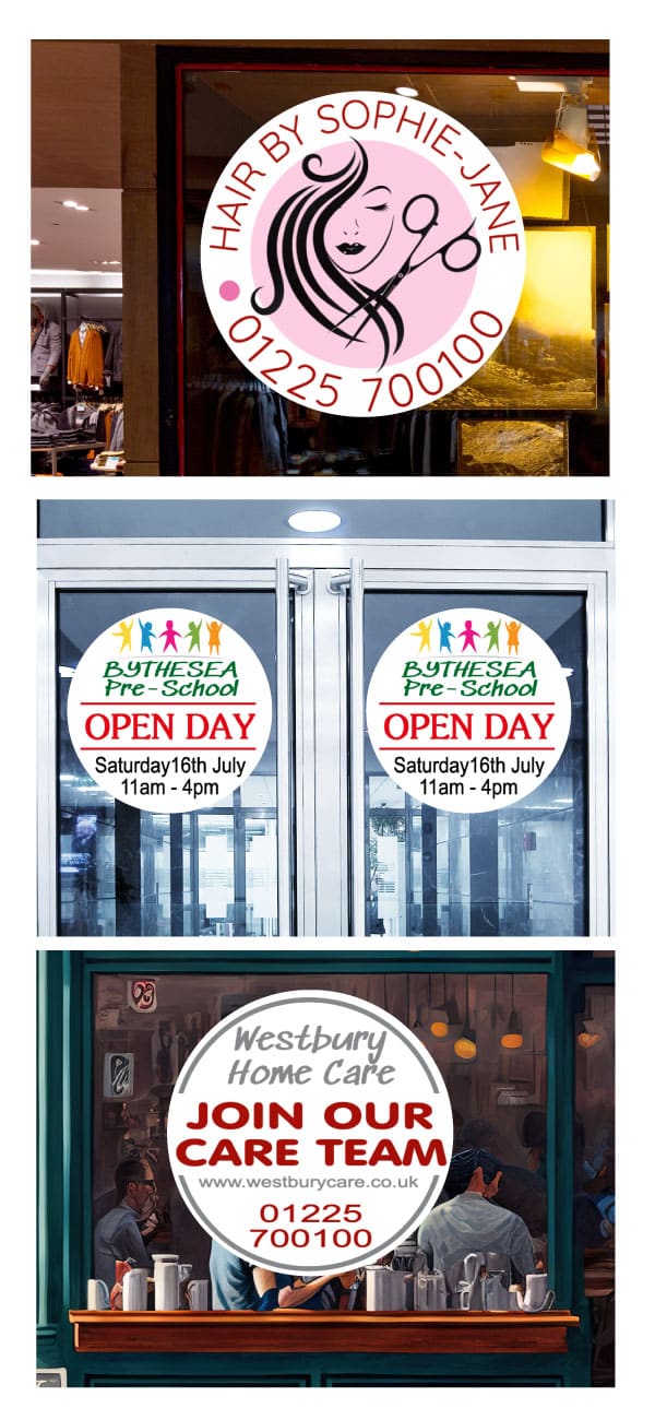 Circular Window Stickers... > The SignBuilder