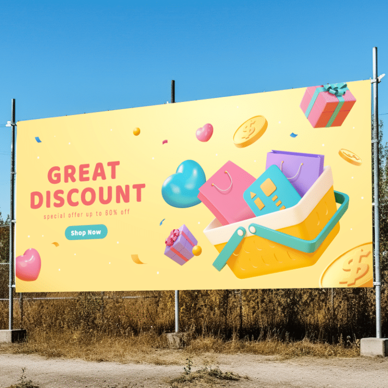 Large Format Colour Banners with Rip-Stop