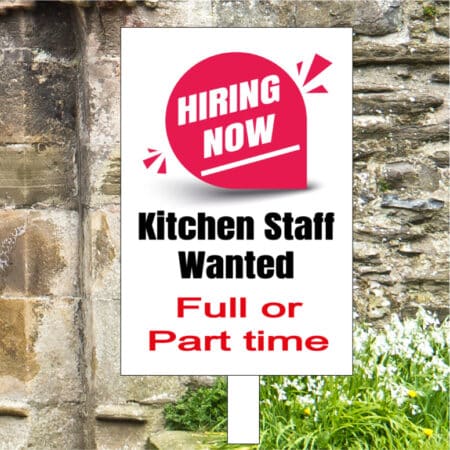Quick Recruiting Signs Site Boards & Banners