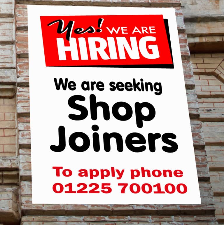 Quick Recruiting Signs Site Boards & Banners