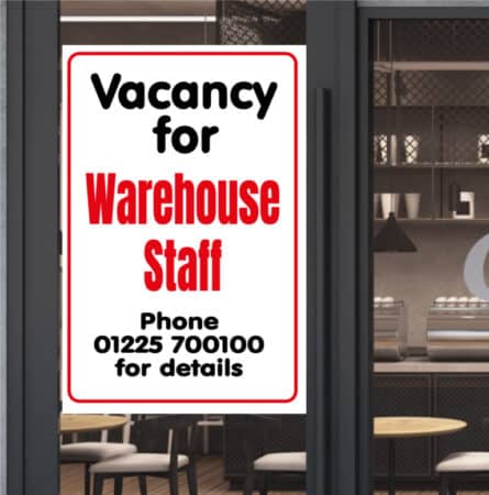 Quick Recruiting Signs Site Boards & Banners