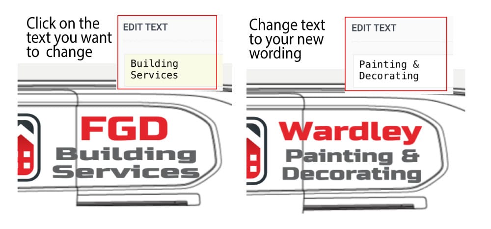Graphics for Ford Transit Custom
