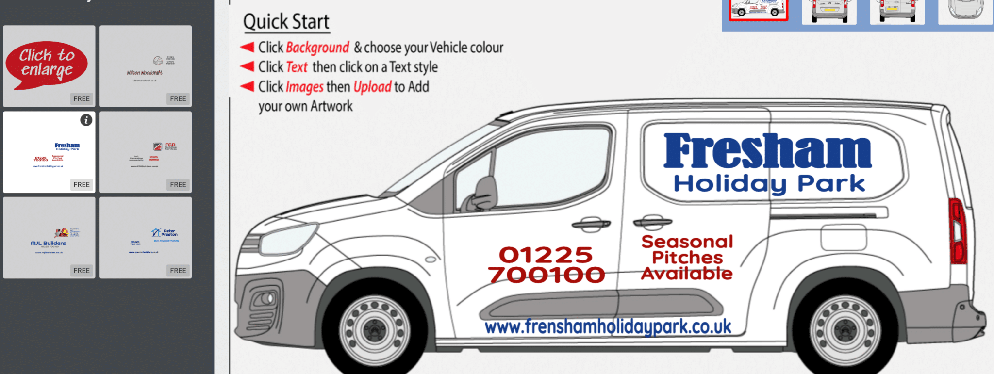 Ford Transit Custom Van Graphics & Signage