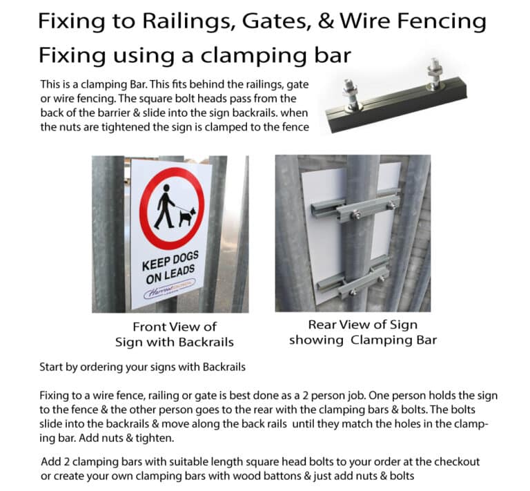 Quick Clamping Signs
