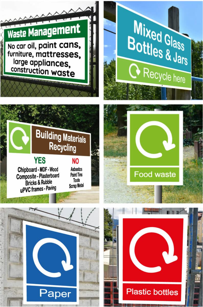 Quick Waste Management Signs & Stickers Site Boards & Banners
