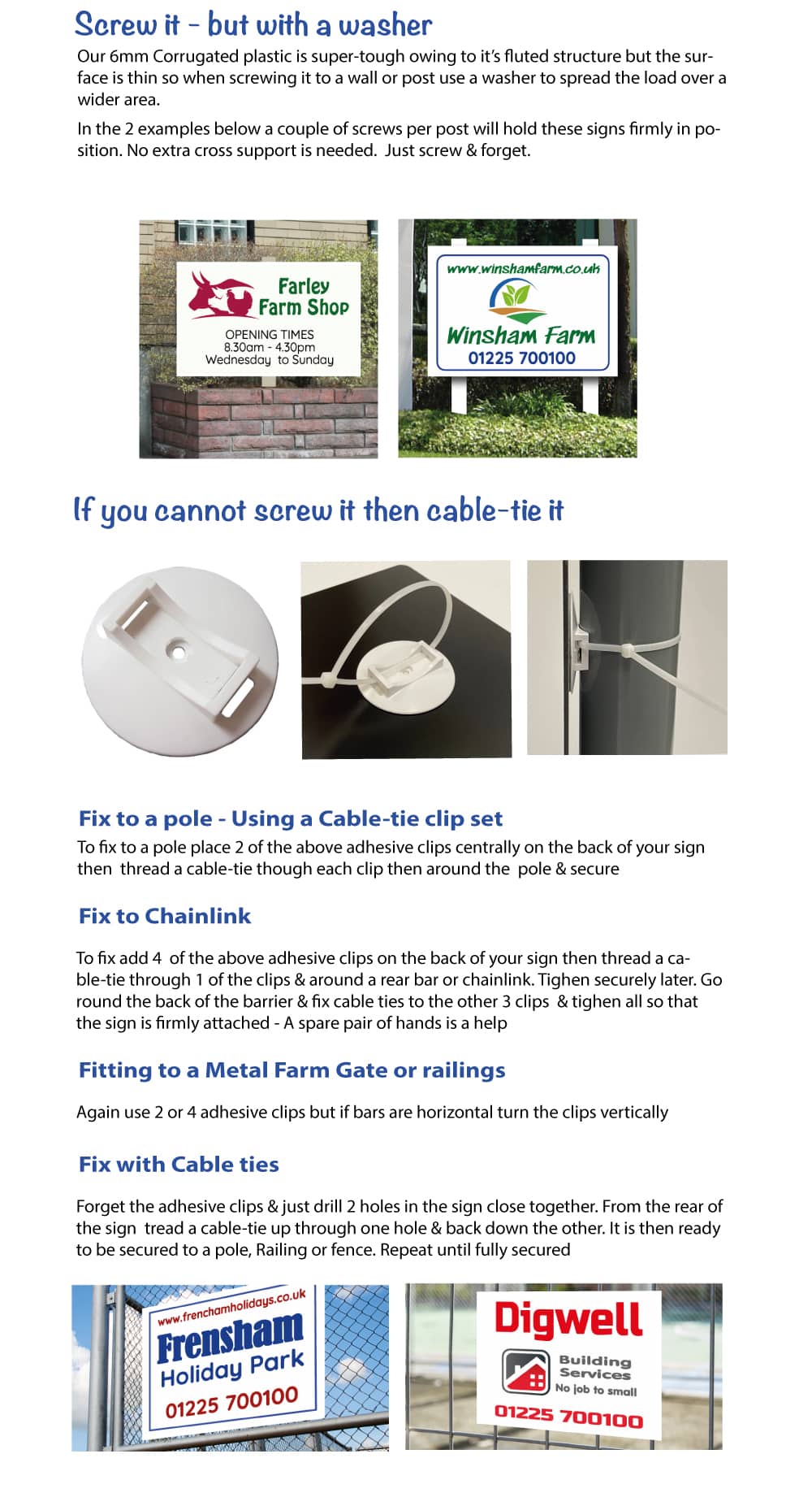 Fitting Tips for Corrugated Plastic