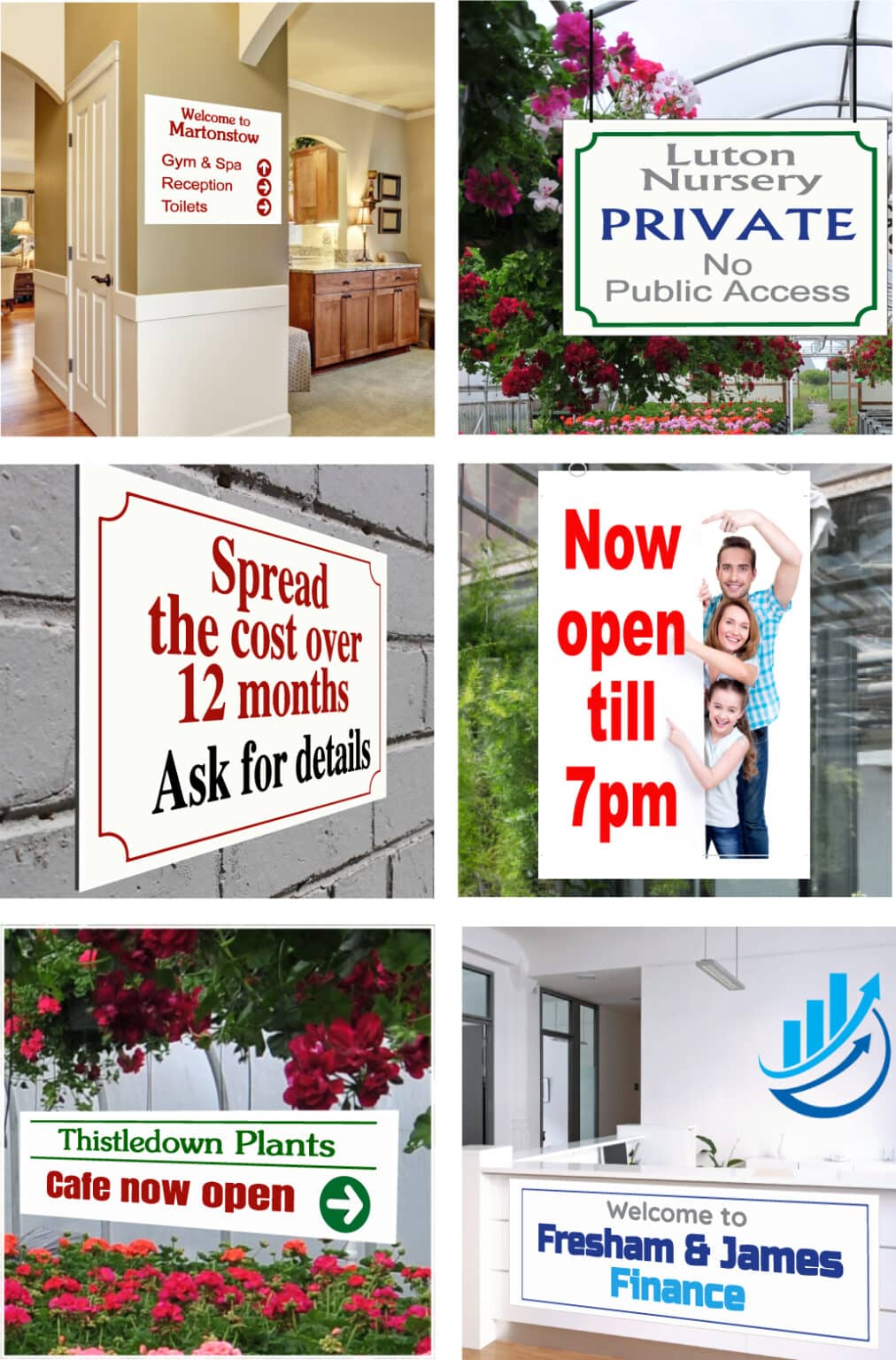 Aluminium-Faced Sign Boards The SignBuilder